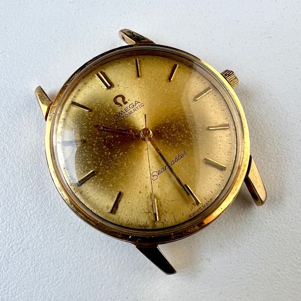 OMEGA Seamaster Cal 552 Automatic Watch 165.002 Vintage Men Gold Dial To Restore | WatchCharts ...