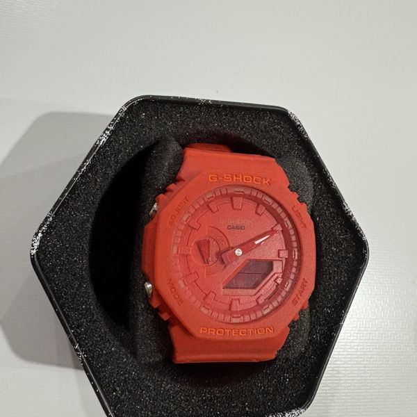 CASIO G-SHOCK CARBON CORE RED GA-2100 Menâ s Digital Analogue Sports ...