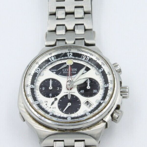 Citizen Eco-Drive Calibre 2100 E210-T007058 Chrono FOR PARTS/AS IS ...