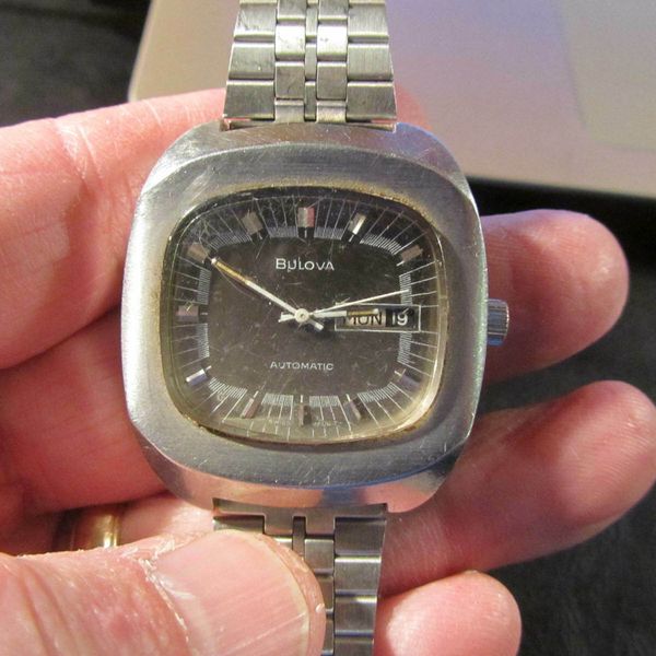 RARE 1970's Vintage Bulova N3 17 Jewel Automatic Square Faced Watch ...
