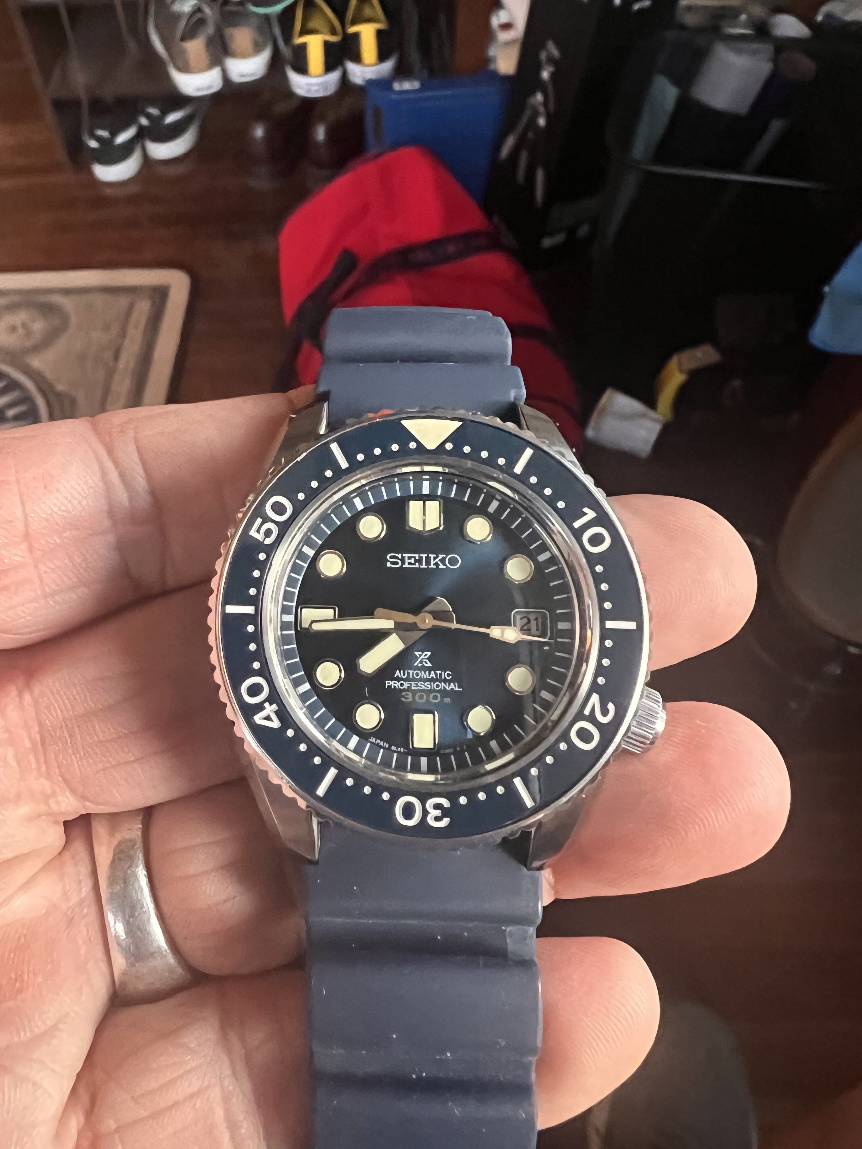 Reduced: Seiko SLA023 Blue Marine Master 300 | WatchCharts