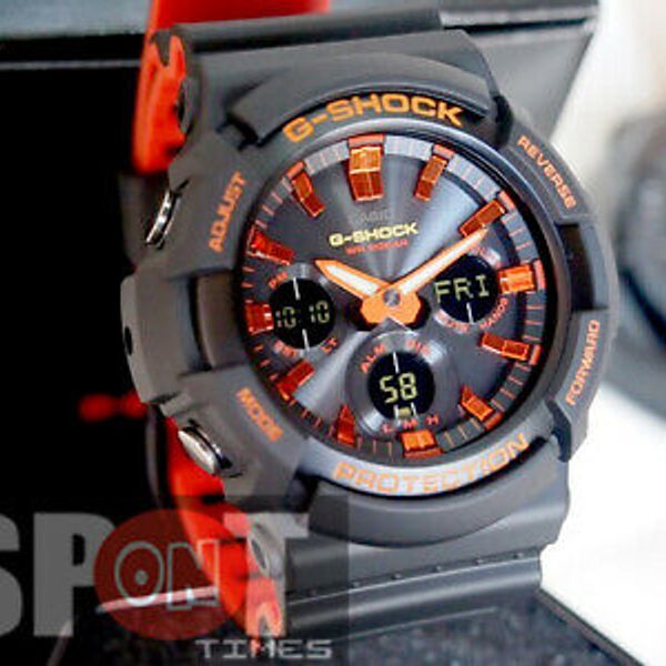 Casio G-Shock Orange Theme Colour Men's Watch GAS-100BR-1A ...