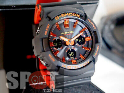 Casio G-Shock Orange Theme Colour Men's Watch GAS-100BR-1A | WatchCharts