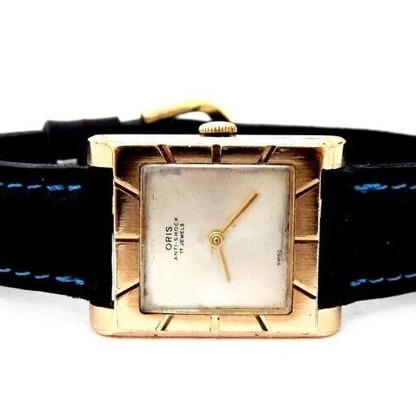 Vintage Watch ORIS Square Hand Winding Case Gold Plated Circa 1960 Men ...