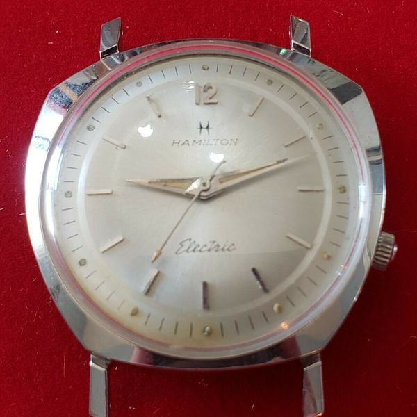 Hamilton 505 Electric Stainless Asymmetrical Watch Parts or Repair NO ...