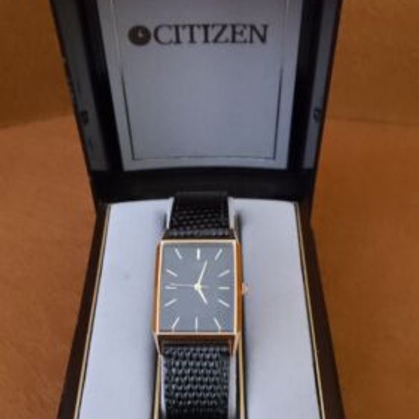 Vintage Citizen Quartz CQ Tank Men’s Watch 6031-KO2627 In Original Box ...