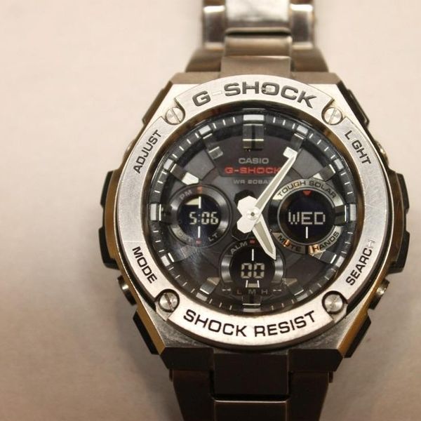Casio G-Shock GSTS110D G-Steel Solar Battery Powered Men's Watch ...