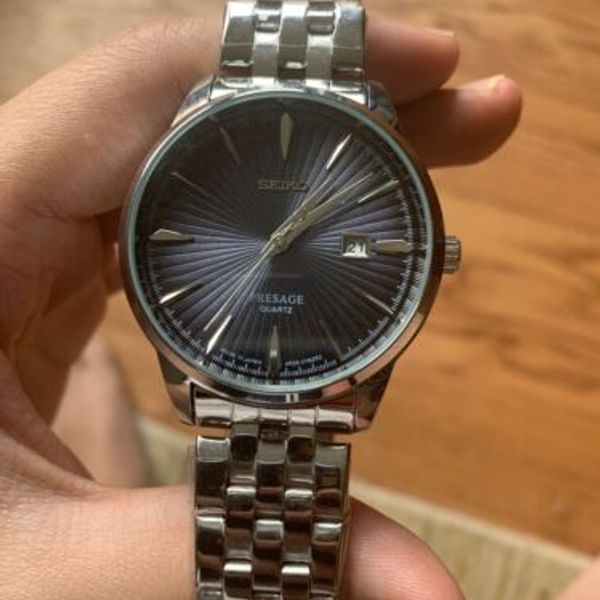 seiko presage quartz cocktail time blue | WatchCharts