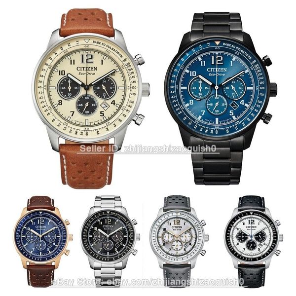 Citizen CA4500-32A Men's Black Chronograph Eco-Drive Watch Perfect ...