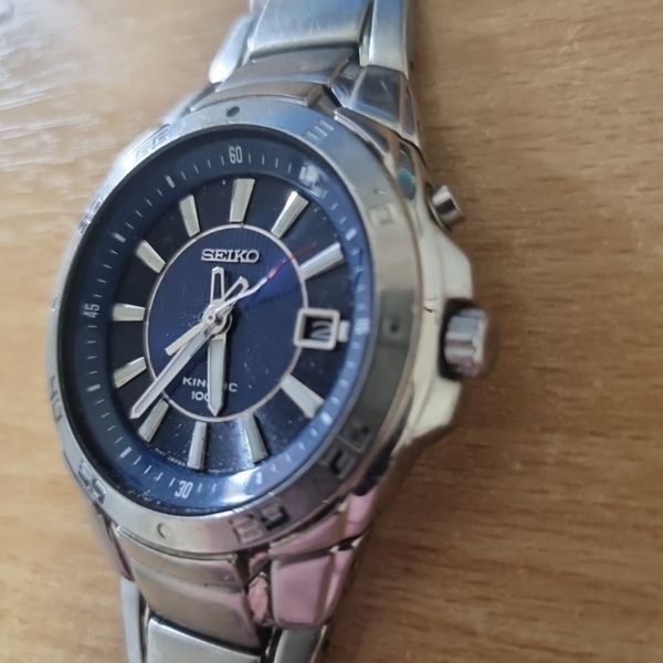 seiko kinetic 100m mens watch Spares Or Repair | WatchCharts Marketplace