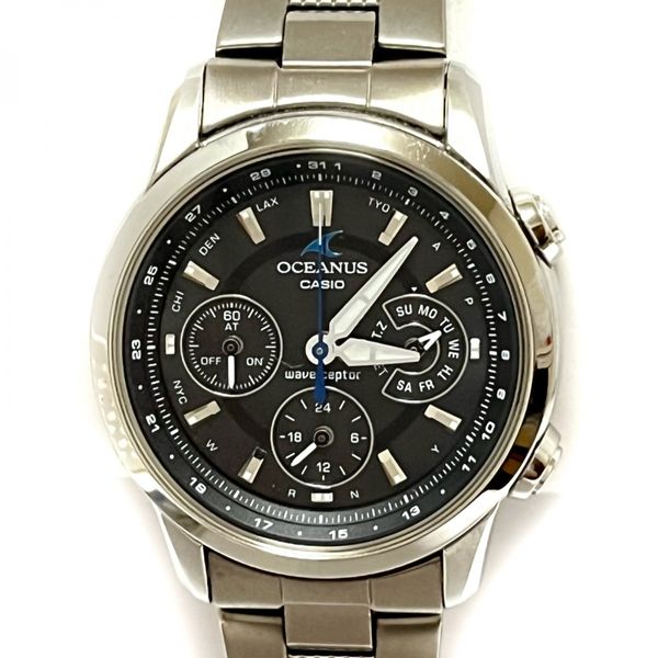 [New] [Used] CASIO OCEANUS Watch Tough Solar/Radio/Chronograph Black ...