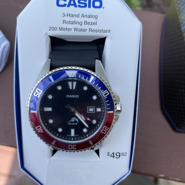 [$25 USD] Casio Duro MDV1068-12TN, Casio Marlin, Pepsi Bezel ...