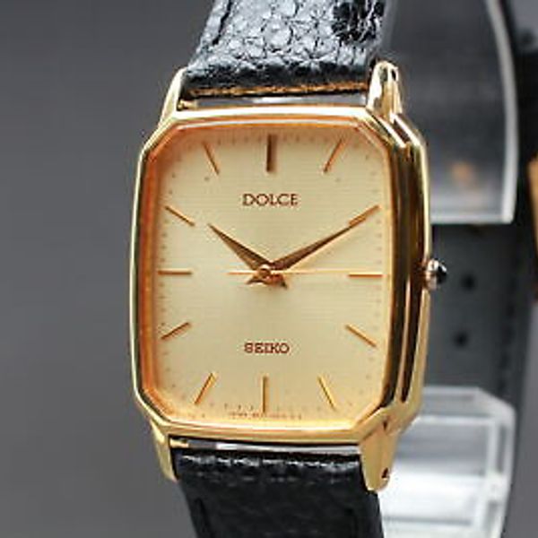 [Exc+5] Vintage Seiko Dolce 8N41-5160 Gold Dial Men's Quartz Watch From JAPAN | WatchCharts ...