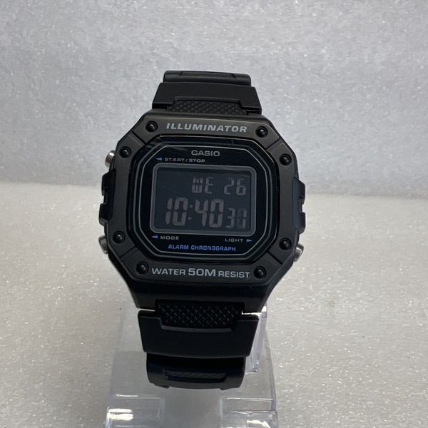 Casio Watch Chronograph Digital Black W-218H-1BVDF | WatchCharts Marketplace