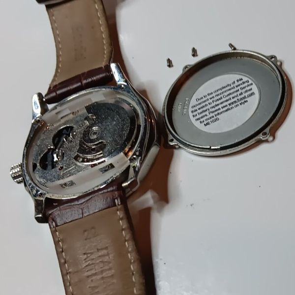 Rare Fossil Twist Arkitekt Semi Automatic Day Date Men's Watch ME-1020 ...