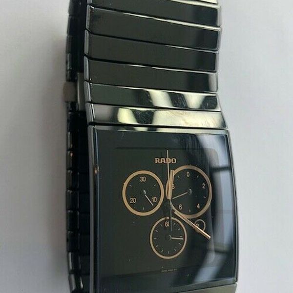Rado DiaStar High Tech Ceramics Scratchproof Black Watch Swiss Made ...