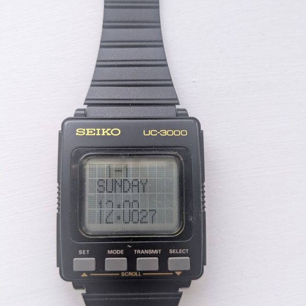 Seiko Uc-3000 Memo Diary Watch With Keyboard And Manual | WatchCharts ...