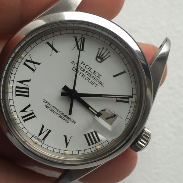 FS Rolex 16000 Datejust White Buckley Dial | WatchCharts Marketplace