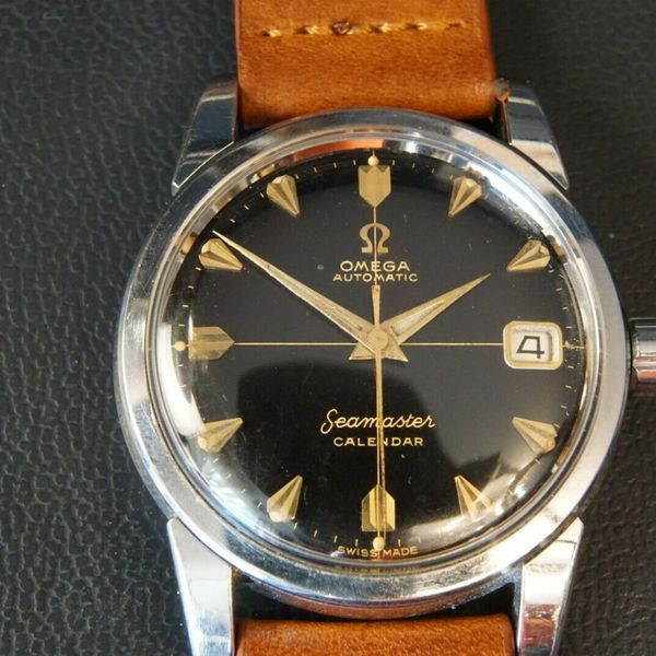 Vintage Omega Seamaster Calendar (2849-10SC) Black Crosshair Dial ...