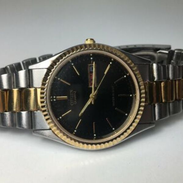 Vintage CITIZEN QUARTZ CQ 6100-R00405 RW Presidential Style Watch ...