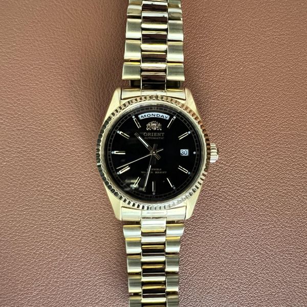 [WTS] VERY RARE Orient President GOLD w/ BLACK dial Gen 1 Day Date ...