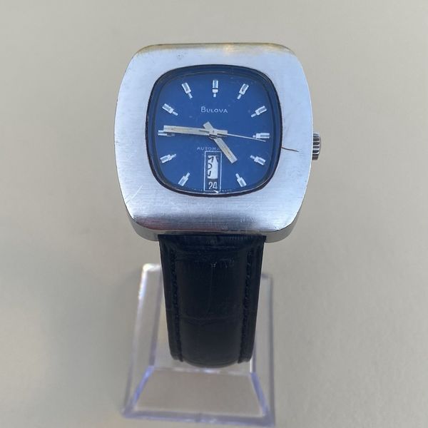 1973 BULOVA JET STAR Men's Automatic Watch 17J Crayola Blue Dial ...