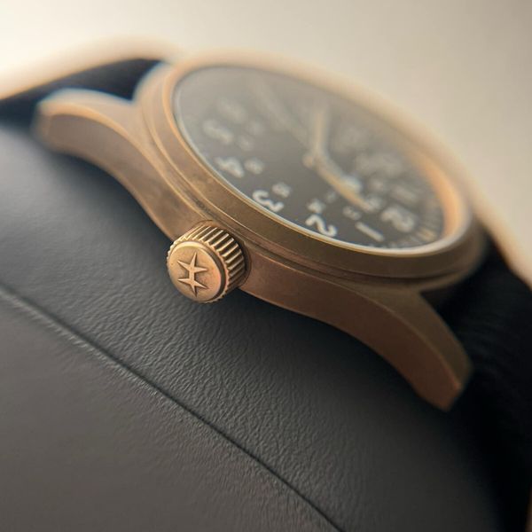 Hamilton Khaki Field Bronze Black Dial Watch - H69459530 Full set ...