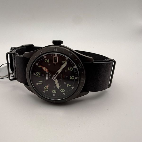 Seiko 5 Sports Black dial Field Automatic GMT Men's Watch SSK025 ...
