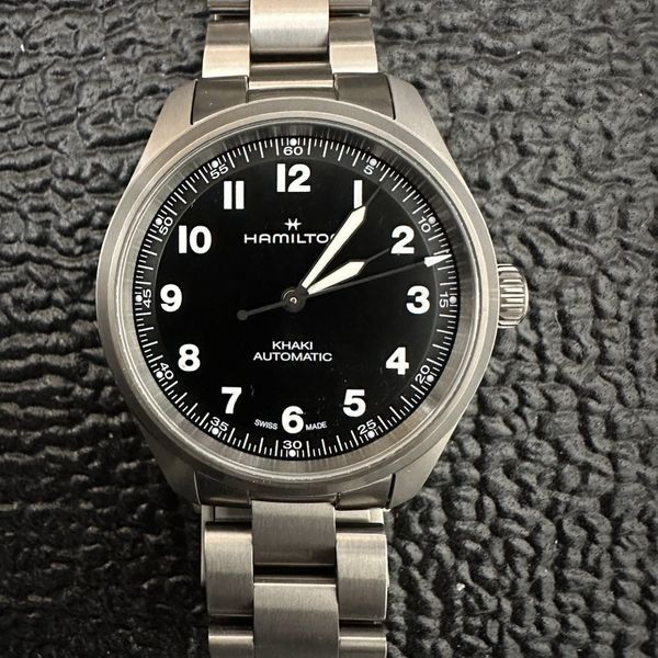 Engineered Garments x Hamilton Khaki Field Watch 36mm Titanium Limited ...