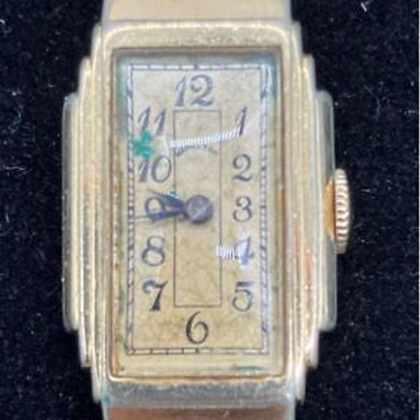 HAMILTON USA Ladies 10K Yellow Gold Filled Watch Parts Or Repair ...