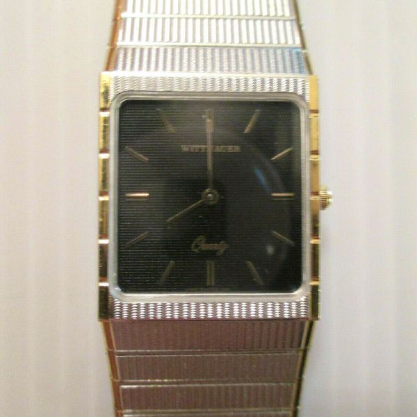 VINTAGE MEN'S LONGINES WITTNAUER QUARTZ HT4458 SWISS 0280 2 Tone Watch ...