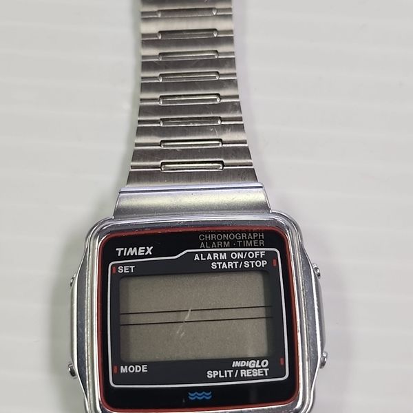 Timex, Men's Digital Chronograph Alarm Timer Watch, Indiglo Split, 2016 ...