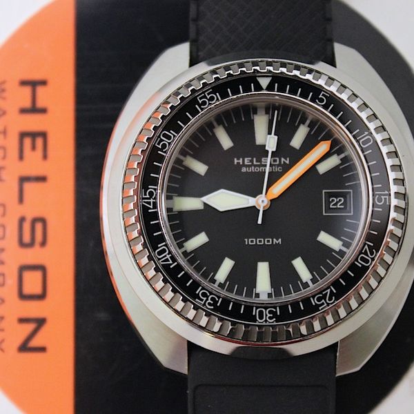FS: HELSON TURTLE 1000M AUTOMATIC ETA 2824-2 BLACK DIAL, REDUCED ...