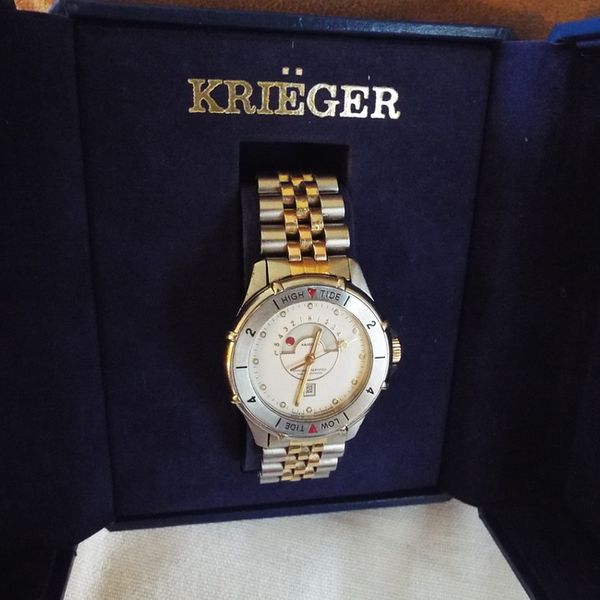 Midsize Krieger Lunar Tide watch $150 | WatchCharts Marketplace