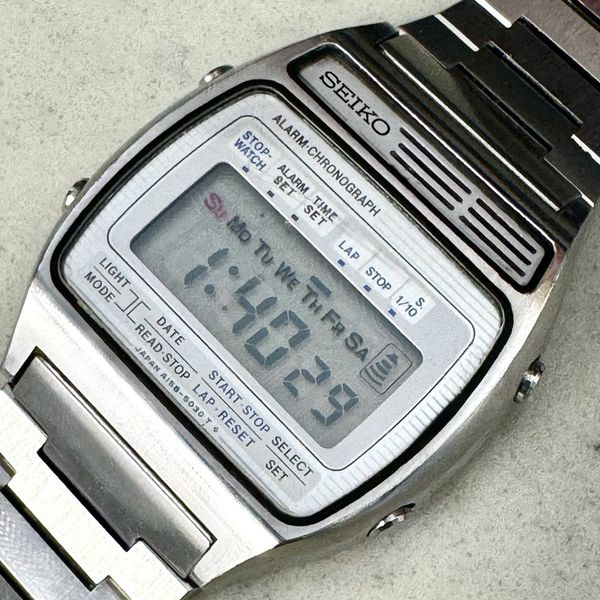 VINTAGE 1978 Menâ s SEIKO A158 5059 DIGITAL, ORIG. BRACELET - RUNNING ...