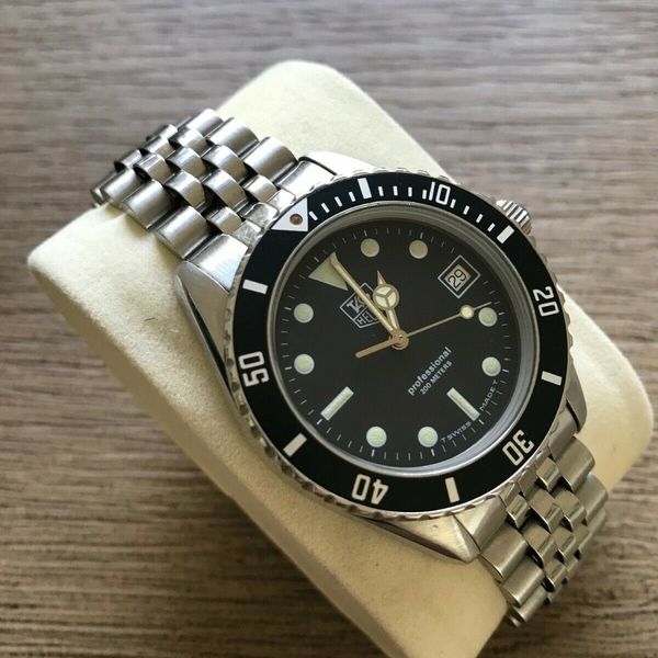 Vintage 1980’s TAG HEUER 1000 Pro 980.013B Submariner. EXCELLENT ...