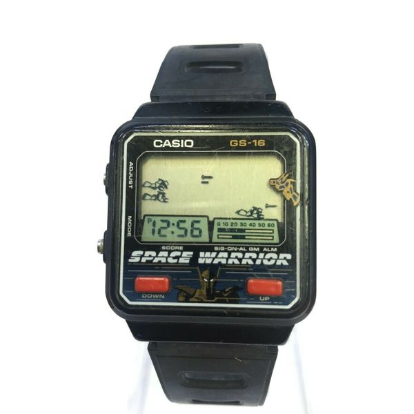 Used Casio GS-16 Space Warrior Game Digital Watch Rare Vintage GS16 ...