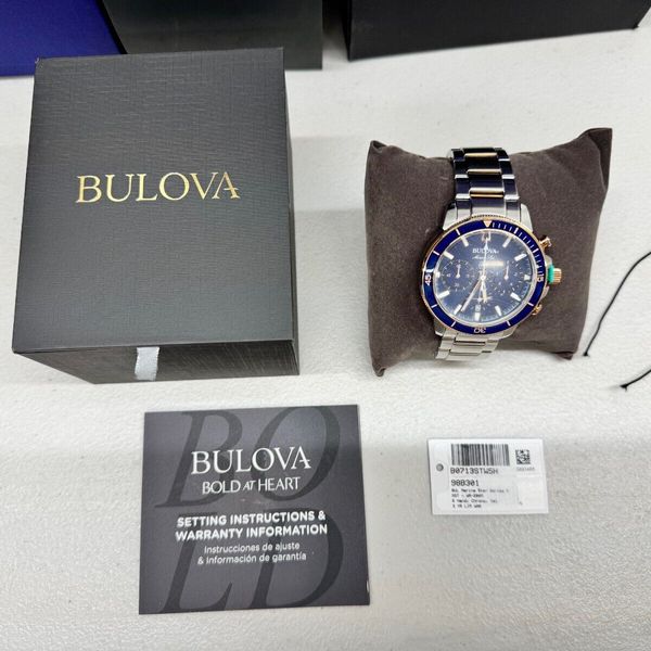 Bulova Marine Star 98B301 Chronograph Quartz Men's Watch - BRAND NEW ...