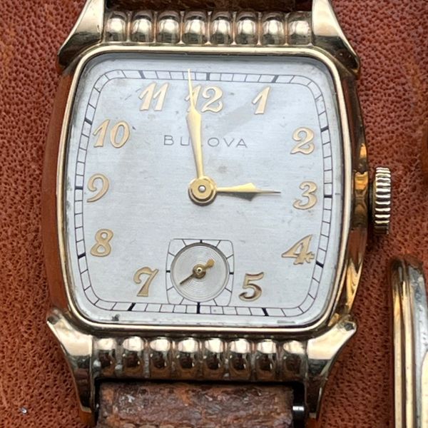 BULOVA FANTASTIC GROUP OF VINTAGE GOLD FILLED MANS WRISTWATCHES 4 ...