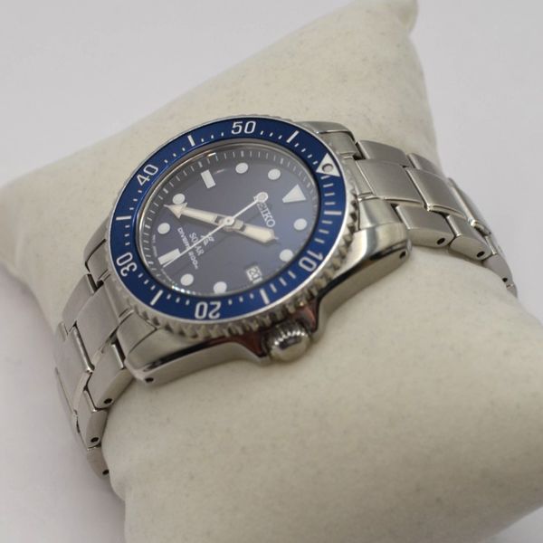 Seiko SNE585 Prospex Solar Diver's 200m Men's Blue Diver Watch 39mm ...
