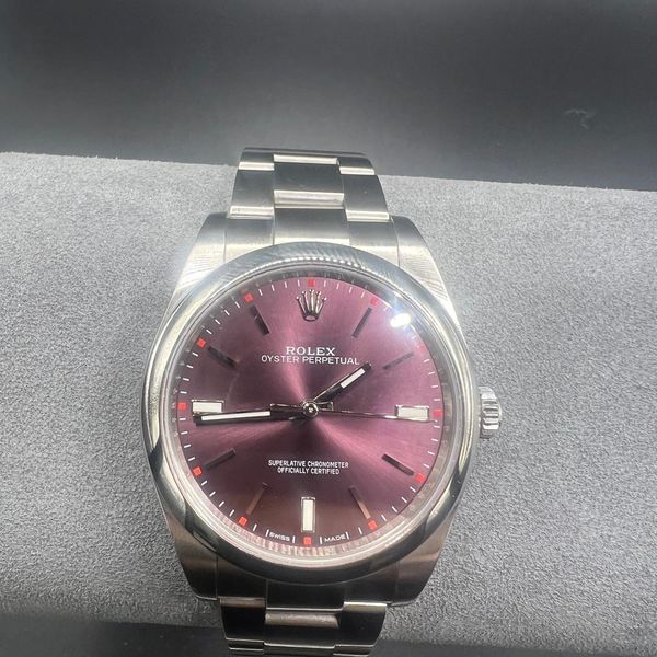 [WTS] Rolex OP 39 Red Grape Purple Dial Ref 114300 | WatchCharts ...