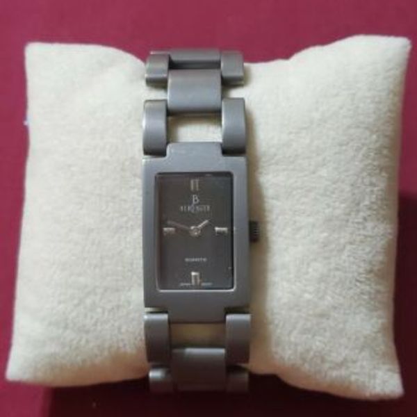 Mens Berenger Steel Quartz Watch All Stainless Steel Solid Steel Band ...