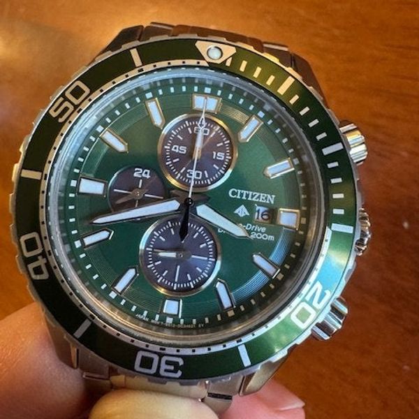 Citizen Promaster Dive Chrono Eco-Drive - Green CA0820-50X ...