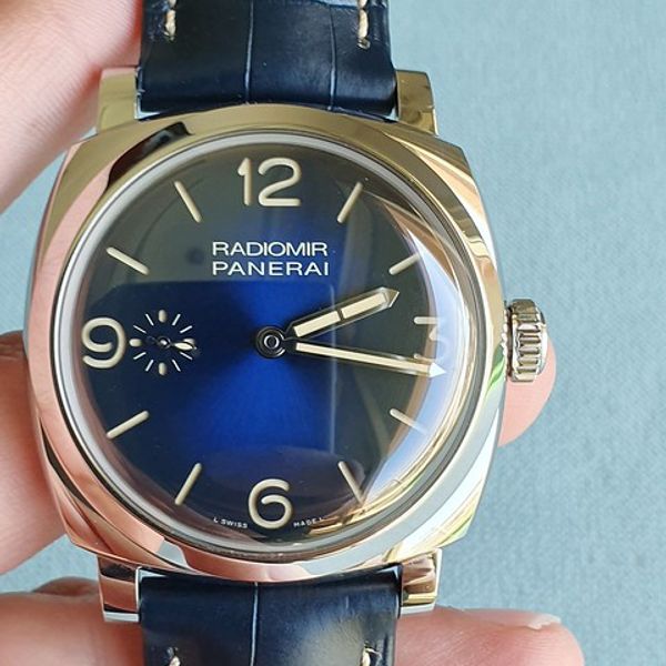 FS> Panerai Pam 932, warranty 2019, Radiomir 1940, Blue dial, 47mm ...