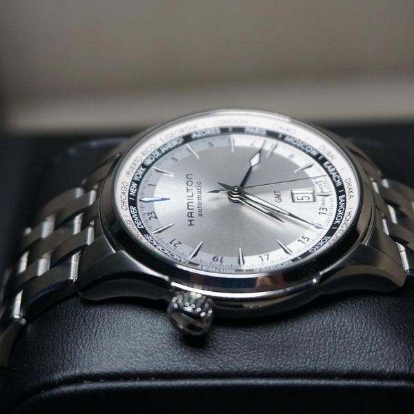 SOLD: Hamilton Jazzmaster GMT Auto - Excellent Condition Box Papers ...