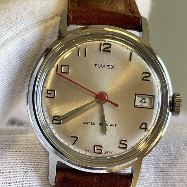 Vintage 1970 Timex Sprite* Series Date Mechanic Men's Watch Serviced ...