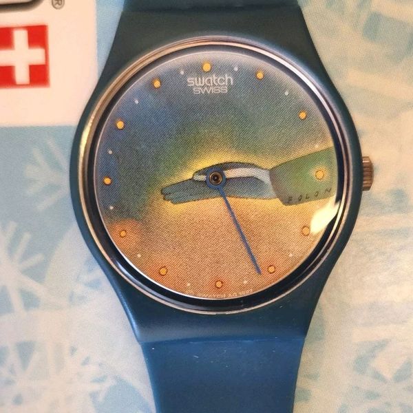 Swatch Watch LE TEMPS BY FOLON GZ108 Designed by Folon 1987 Specials ...