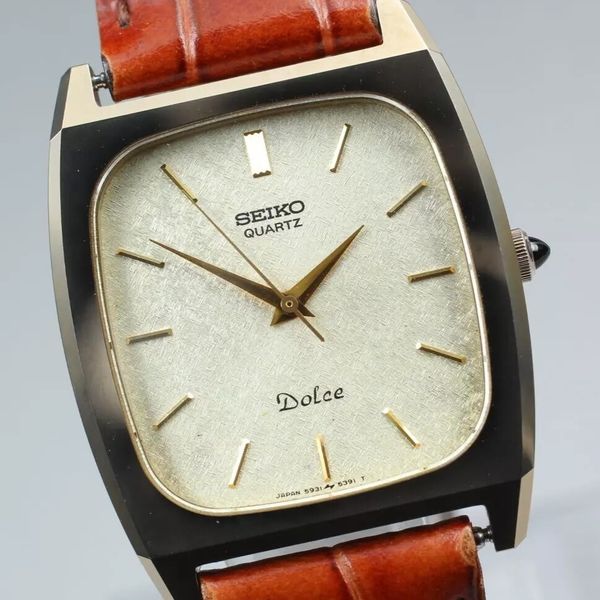 [Exc+5] Vintage SEIKO Dolce 5931-5341 Square Quartz Men's Watch From JAPAN | WatchCharts Marketplace