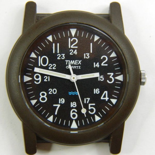 FINE TIMEX 24HR MILITARY STYLE CAMPER QUARTZ MENS WATCH - NEW BATTERY ...
