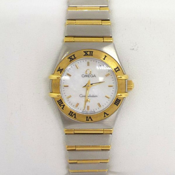 OMEGA CONSTELLATION MOP DIAL 18K & STAINLESS STEEL LADIES WATCH ...